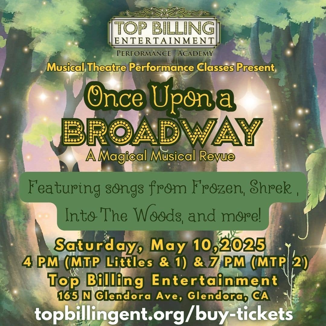 Upcoming Events | Top Billing Entertainment Performance Academy